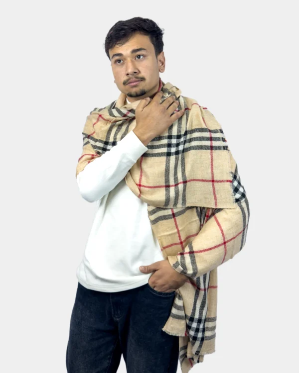 Himalayan Heritage Check Shawl - Raagari